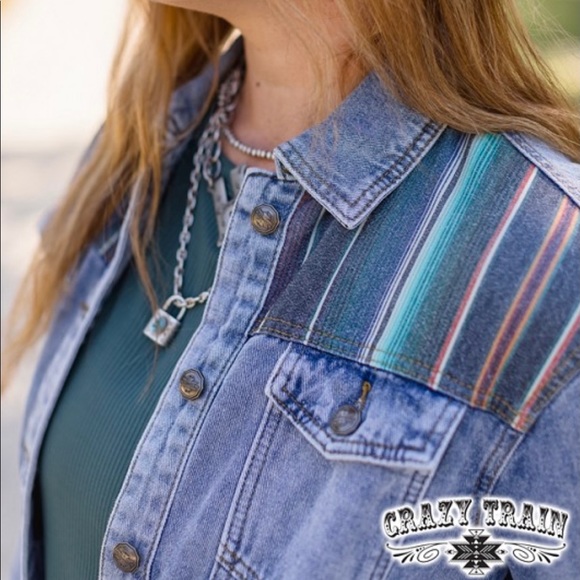 Crazy Train | Jackets & Coats | Crazy Train Arizona Highway Denim ...